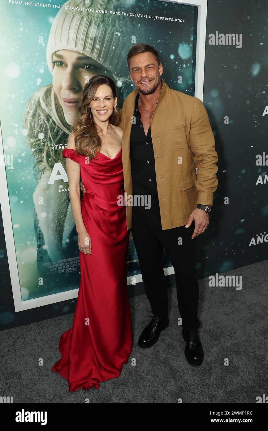 ‘Ordinary Angels’ premiere at SVA Theater. Featuring: Hilary Swank and Alan Ritchson Where: New ...
