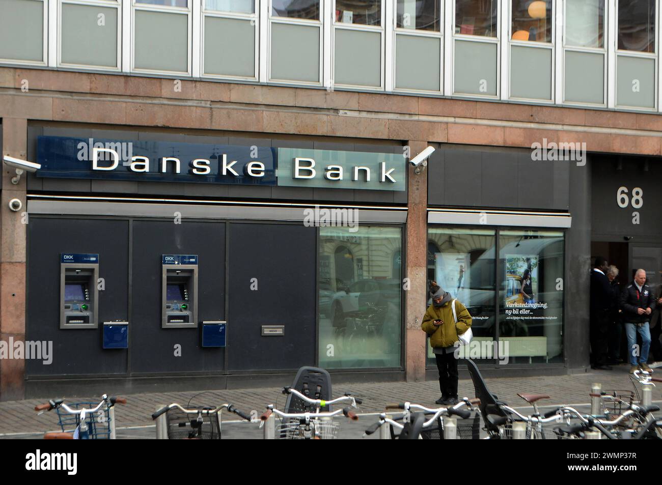 Copenhagen, Denmark/27 February 2024/. Danske bank head office building ...
