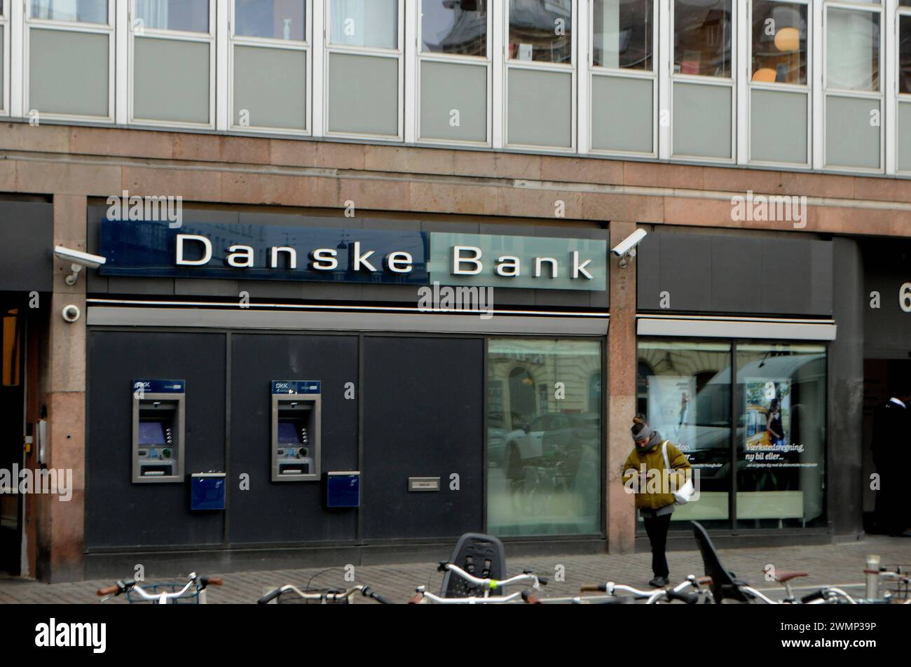 Copenhagen, Denmark/27 February 2024/. Danske bank head office building in danish capital ...