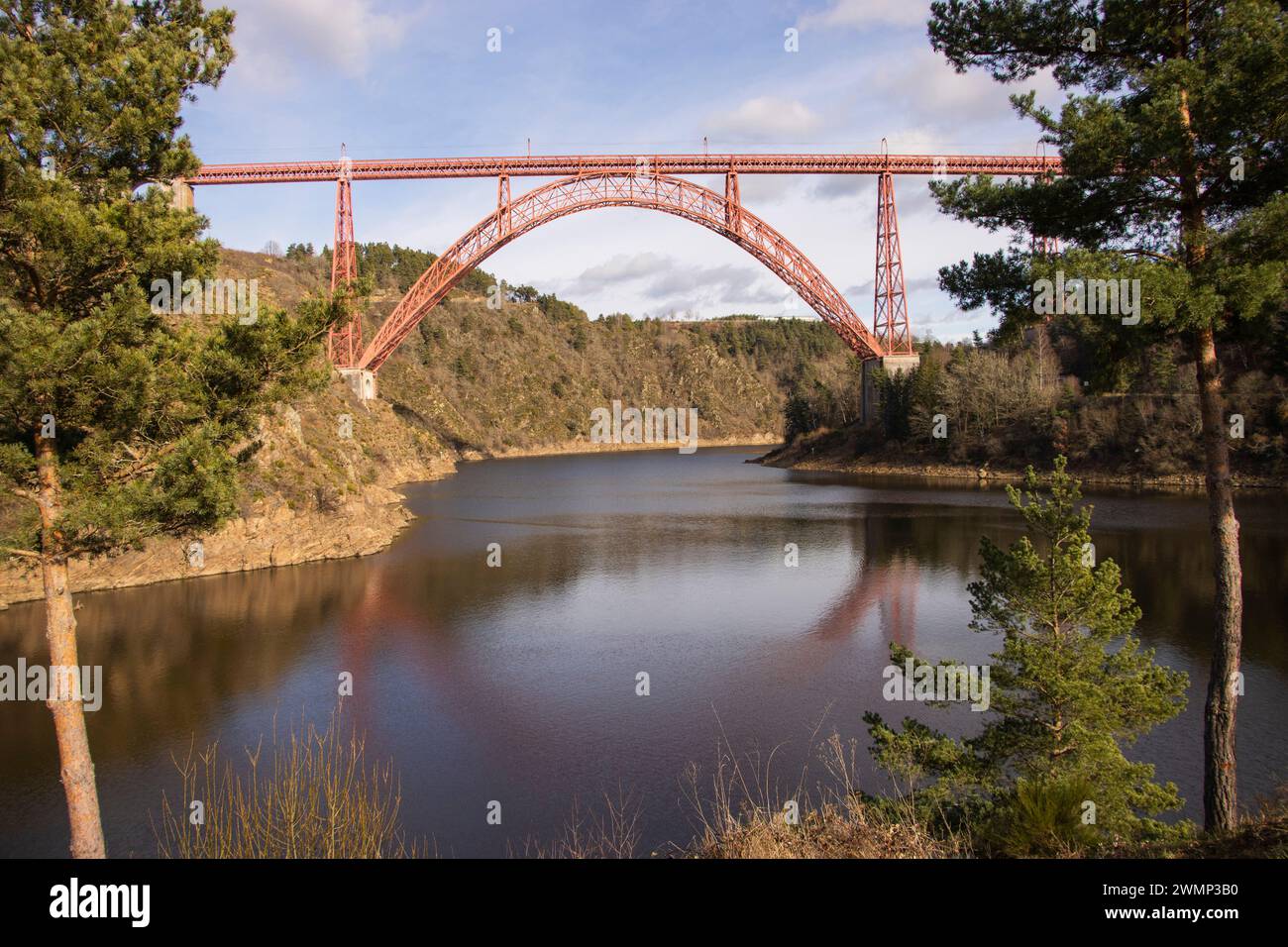 Garabit Viaduct, viaduct de Garabit across the Truyère river, railway ...
