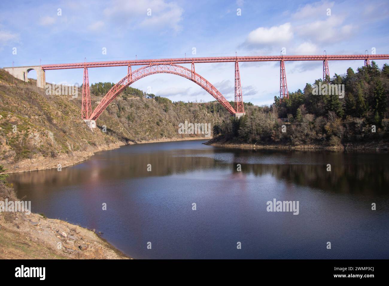 Garabit Viaduct, viaduct de Garabit across the Truyère river, railway ...