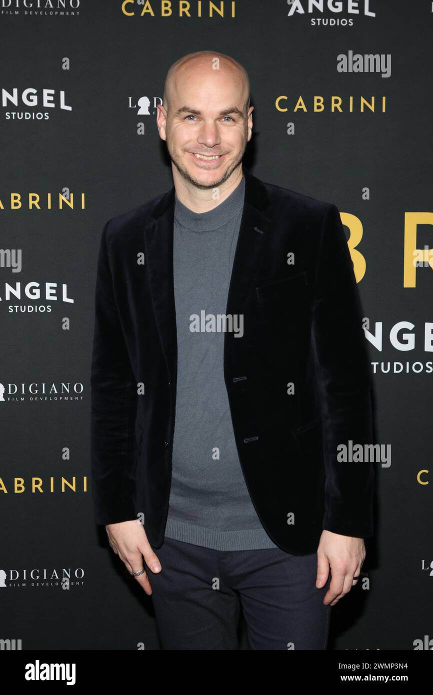 New York, United States. 26th Feb, 2024. Jeffrey Harmon during the New ...