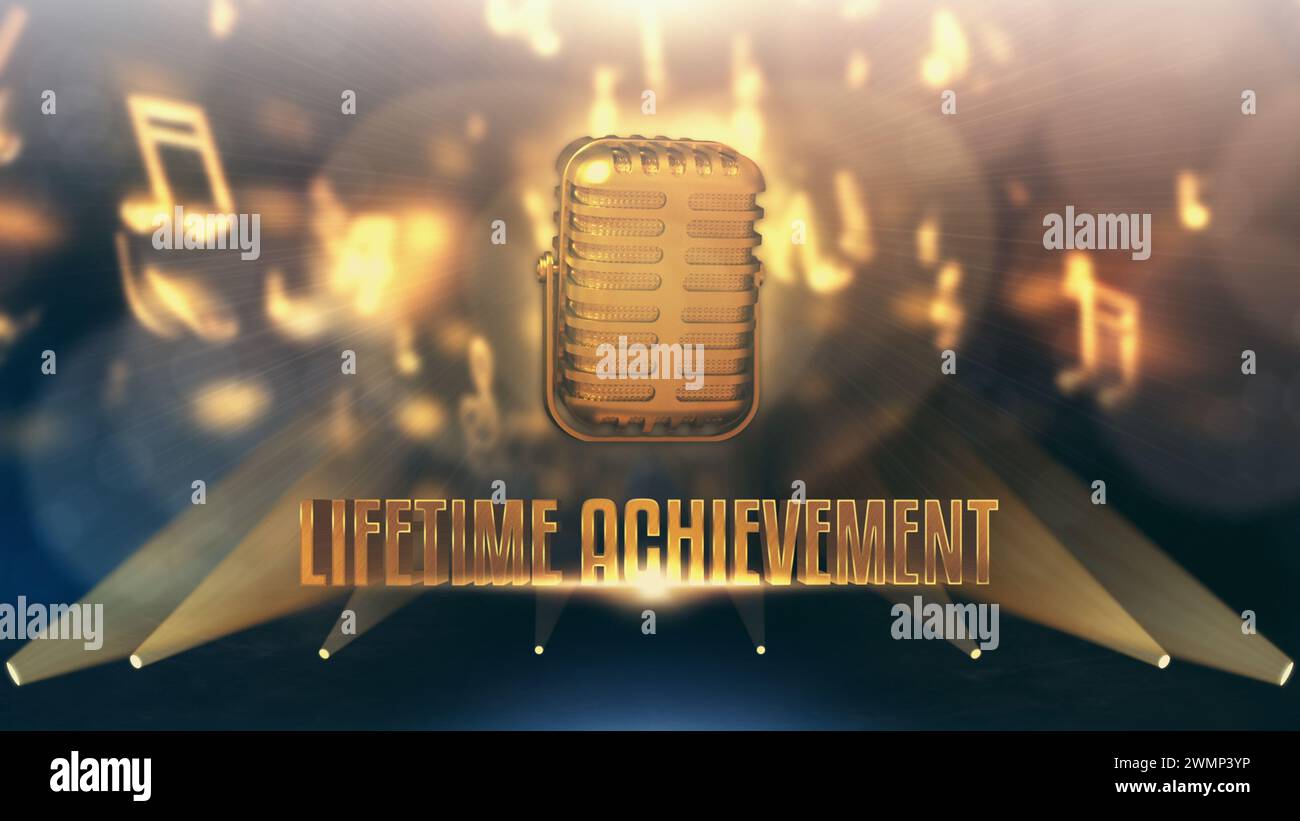 Music Awards. Lifetime Achievement Stock Photo - Alamy