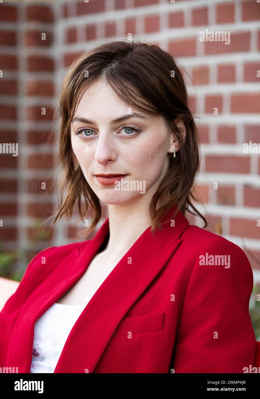 AMSTERDAM - Claire Bender during a press meeting for the new drama ...