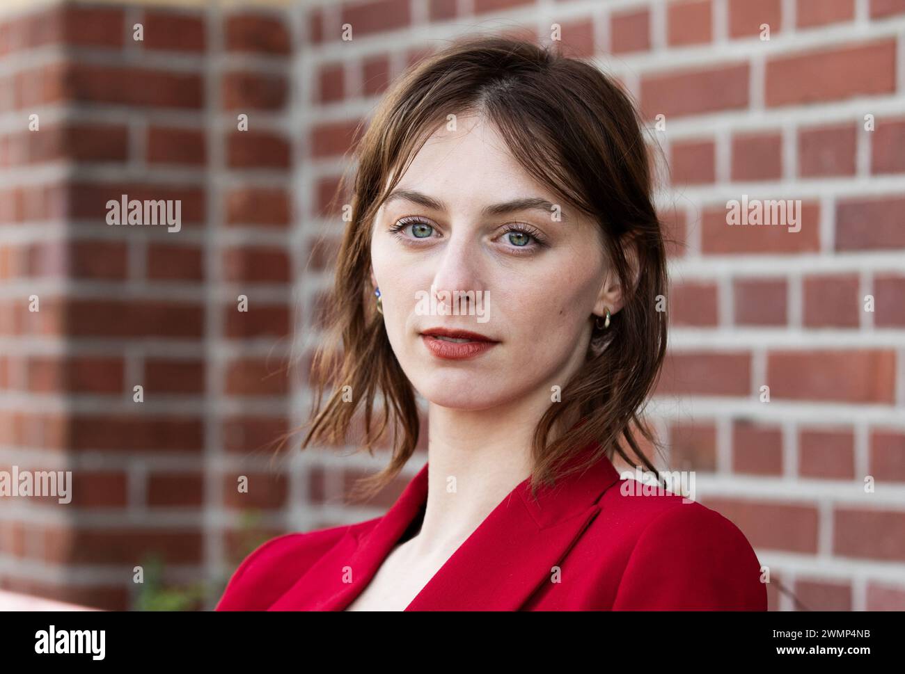 AMSTERDAM - Claire Bender during a press meeting for the new drama ...