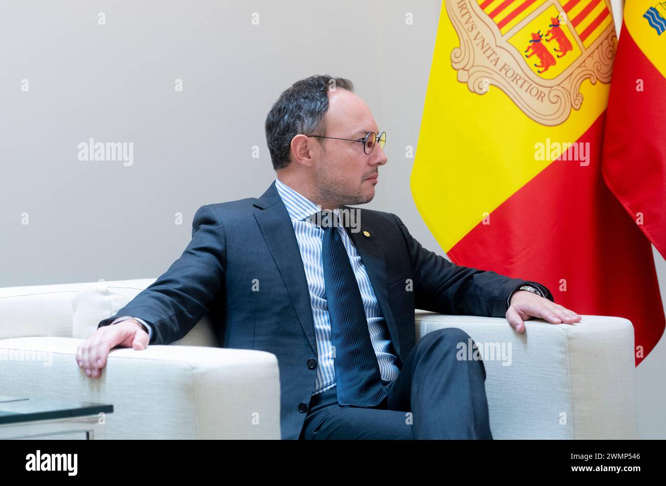 The Head of Government of the Principality of Andorra, Xavier Espot ...