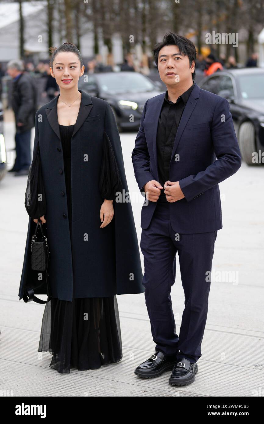 Gina Alice Redlinger, from left, and Lang Lang arrive for the Christian ...