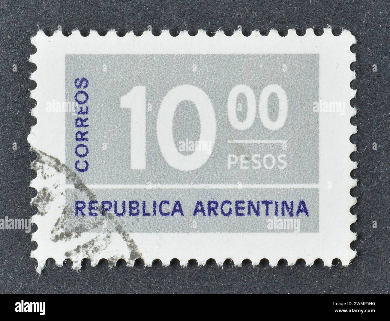 Cancelled postage stamp printed by Argentina, that shows Agriculture ...