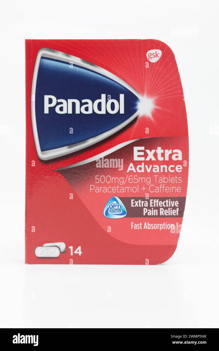 A pack of 14 500mg/65mg Panadol tablets Stock Photo - Alamy