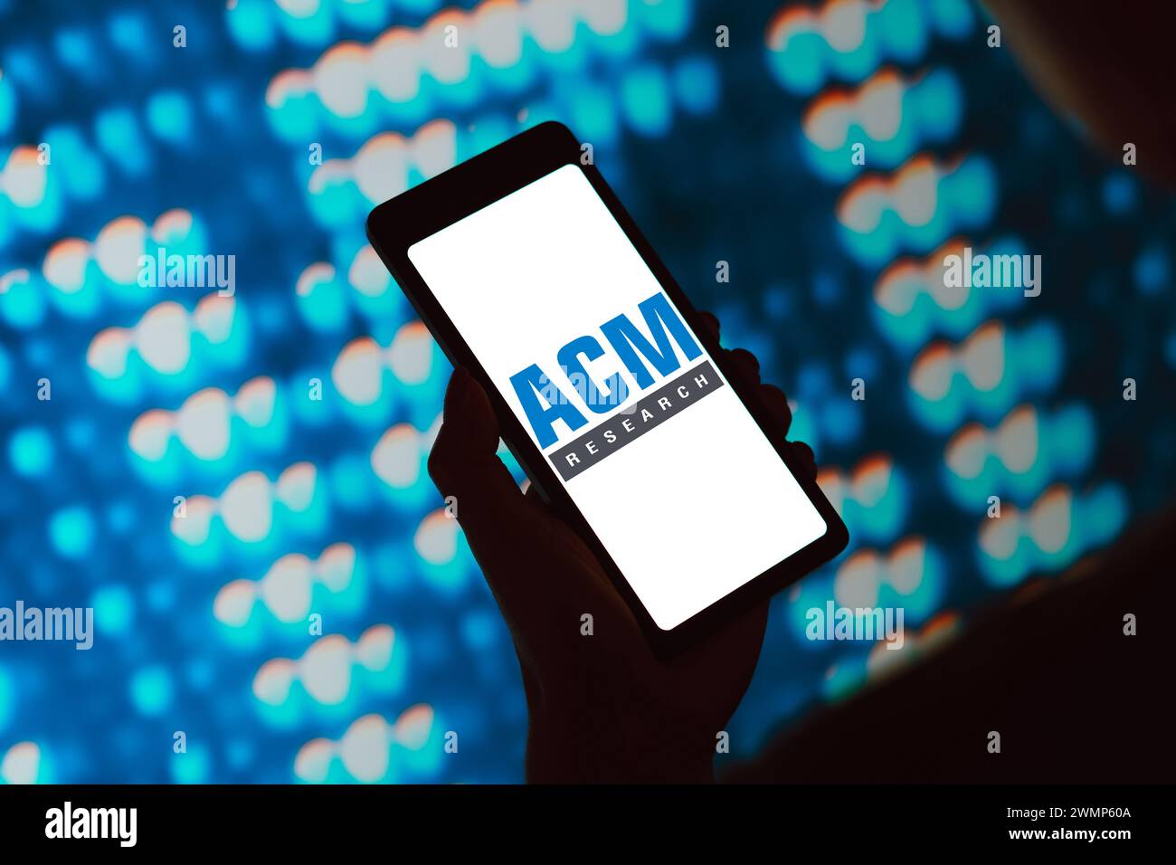 In this photo illustration, the ACM Research logo is displayed on a ...