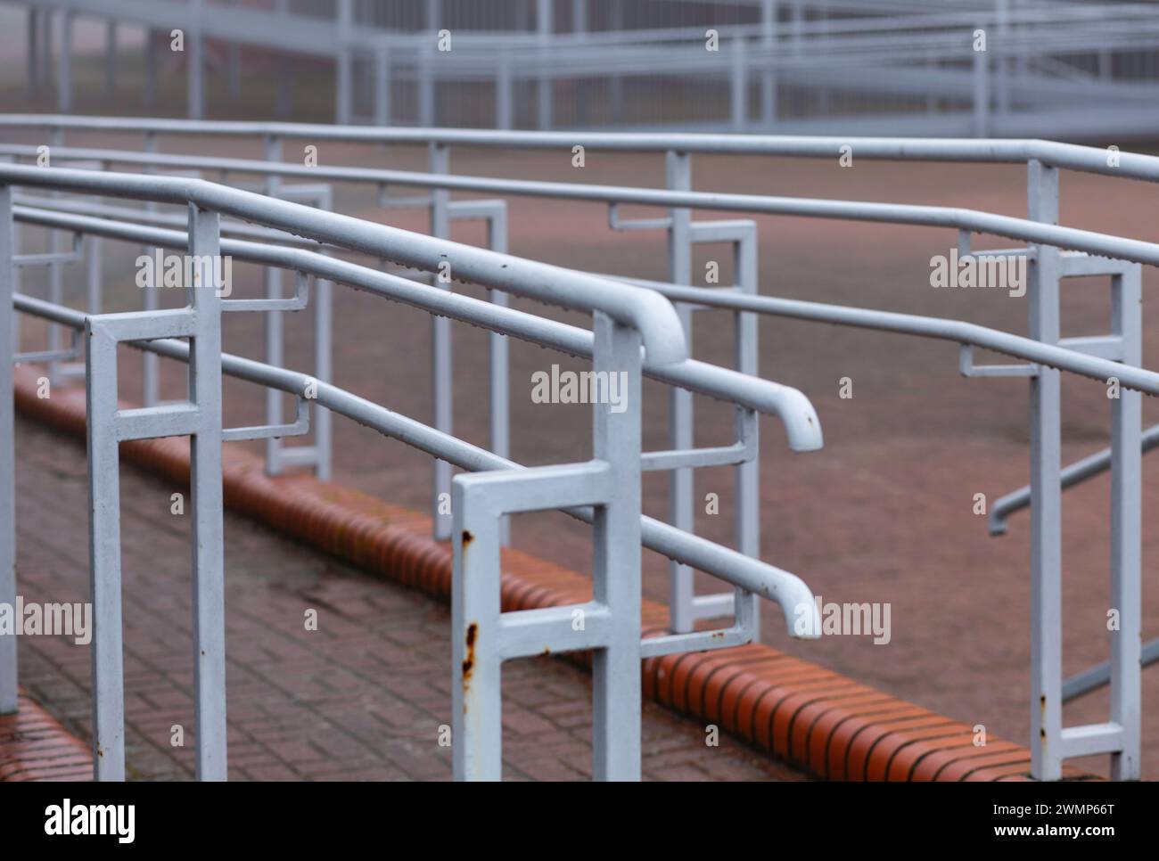 Barriers, disabled design, geometric and graphic imagery Stock Photo ...