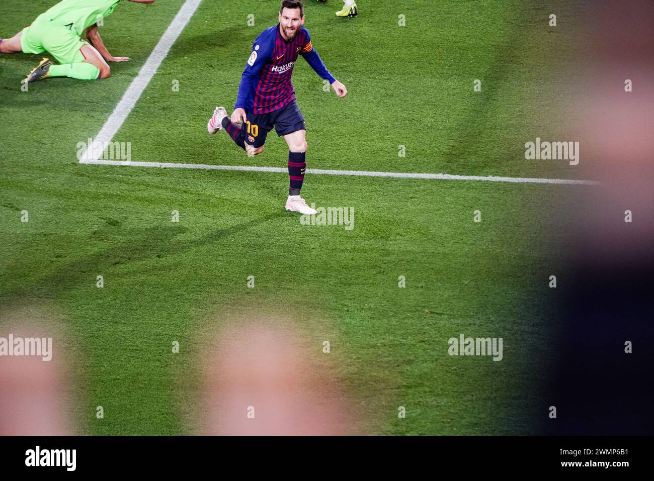 LIONEL MESSI, WINNING GOAL CELEBRATION, BARCELONA FC, 2019: Lionel ...