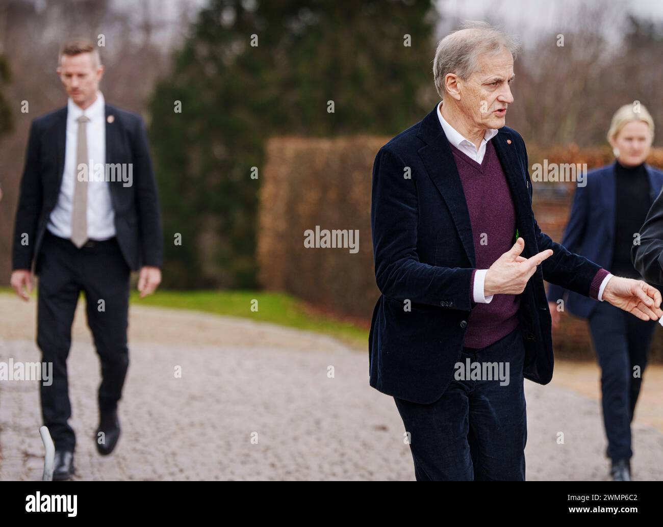 Norwegian Prime Minister Jonas Gahr Stoere during the SAMAK meeting at ...