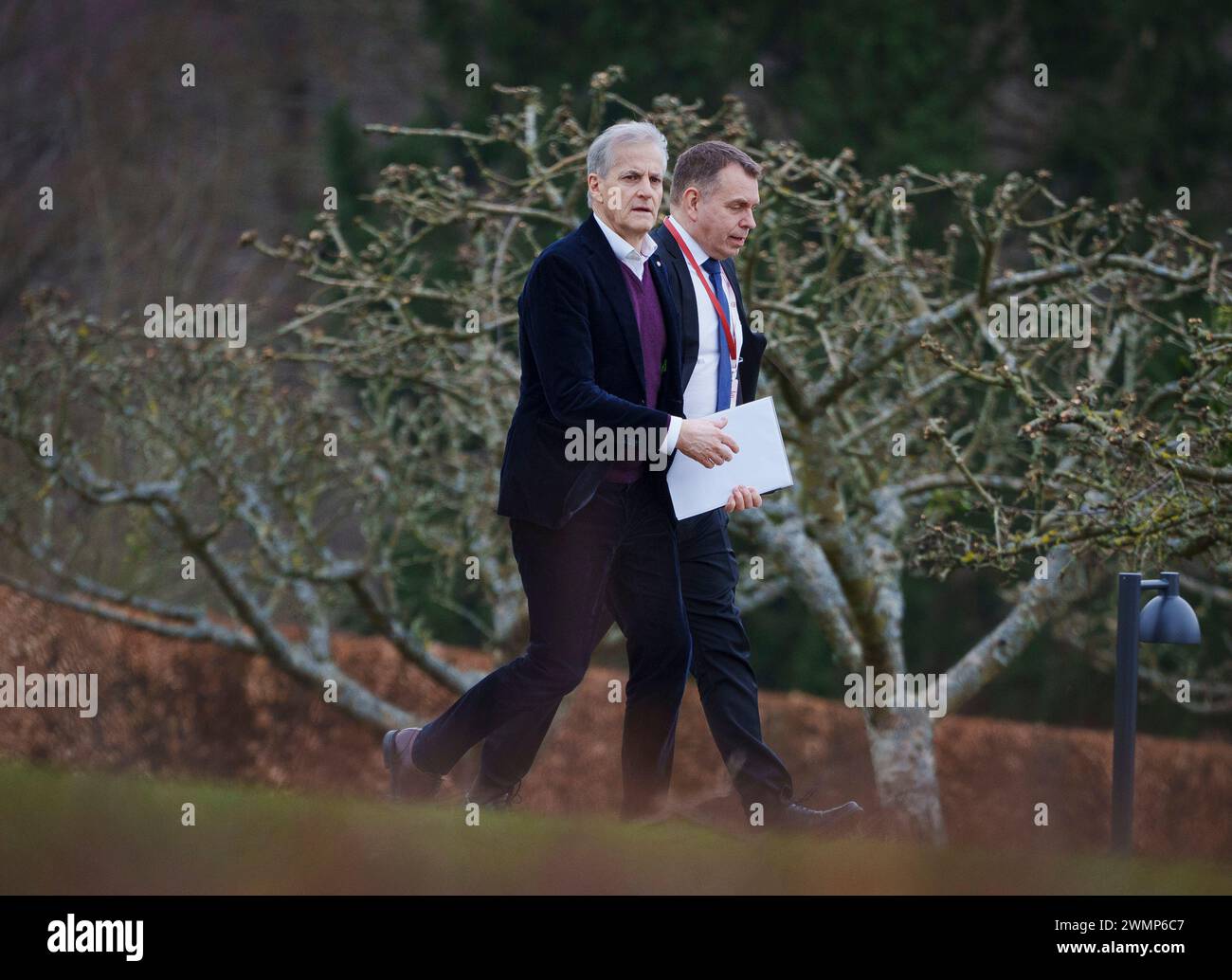 Norwegian Prime Minister Jonas Gahr Stoere during the SAMAK meeting at ...