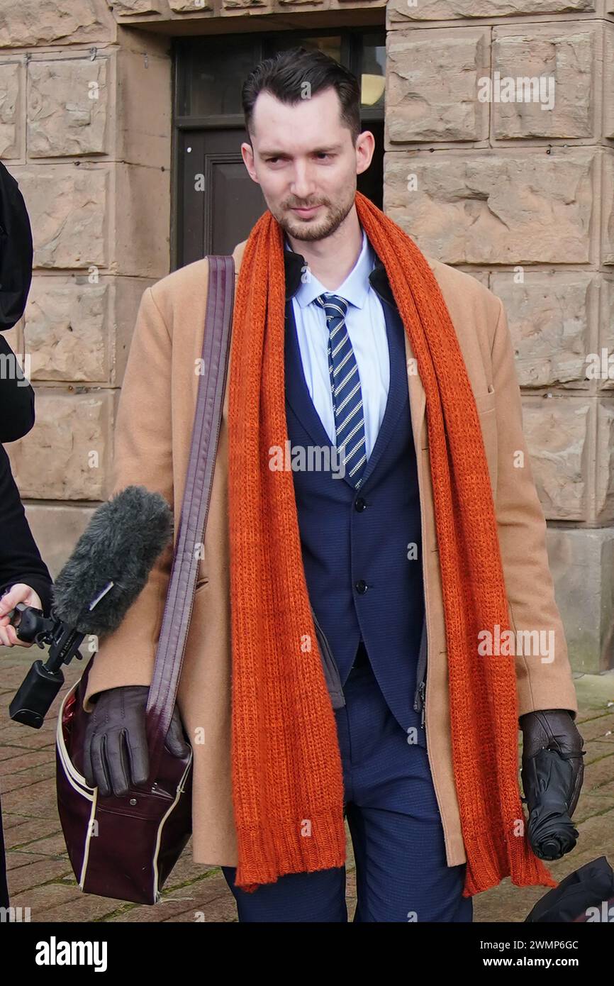 Matthew Melling, 33, leaving Chester Crown Court where he has been £ ...