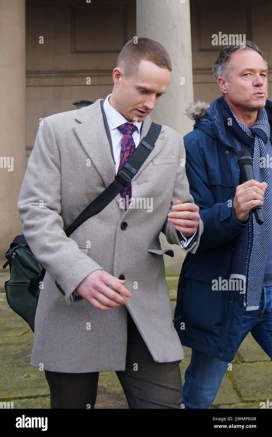 David Elliot Shuttleworth, 34, leaving Chester Crown Court where he was ...