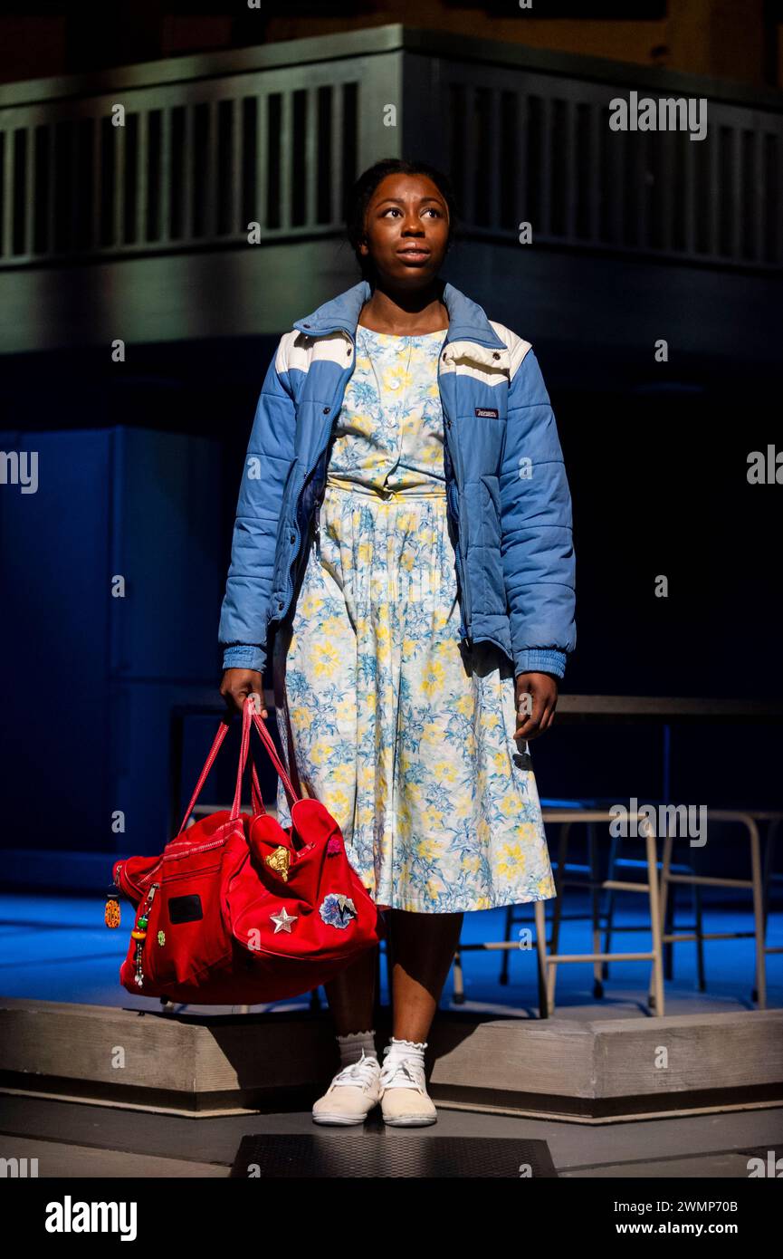 London, UK. 27 February 2024. Elizabeth Ayodele, as Joy, and the cast perform 'As the dawn ...