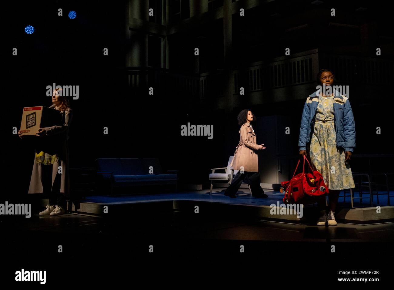 London, UK. 27 February 2024. (R) Elizabeth Ayodele, as Joy, and the ...