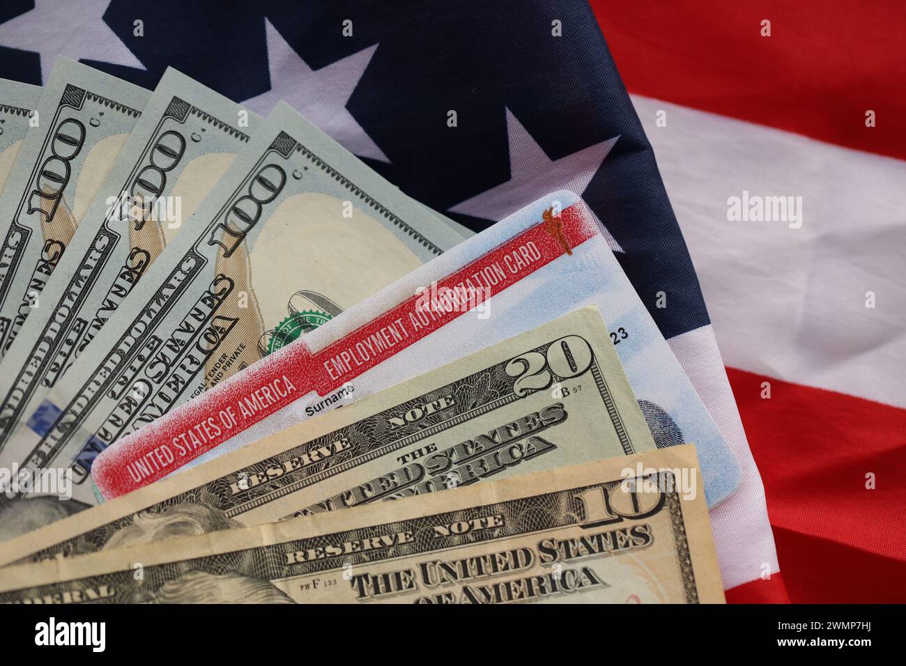 Employment Authorization Card United States of America Work Permit and ...