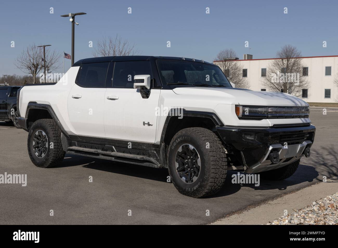 Carmel - February 25, 2024: GMC Hummer EV Electric Vehicle Pickup Truck ...