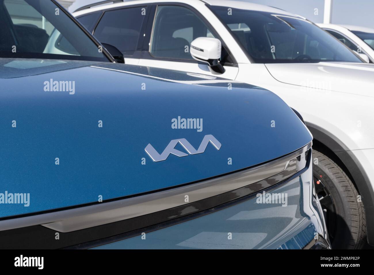 Indianapolis - February 25, 2024: Kia EV9 GT-Line EV Electric Vehicle ...