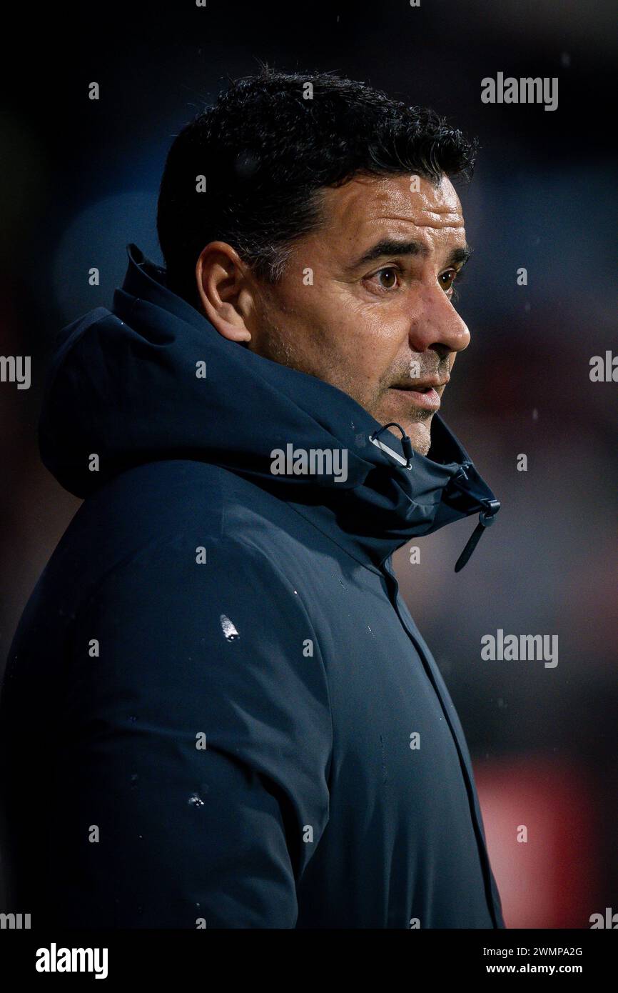 Head Coach Michel Sanchez (Girona FC) during a La Liga EA Sports match between Girona FC and ...