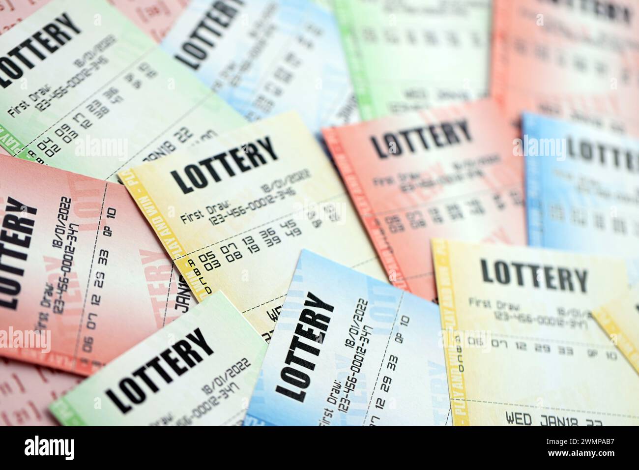 Winning state lottery ticket hi-res stock photography and images - Alamy