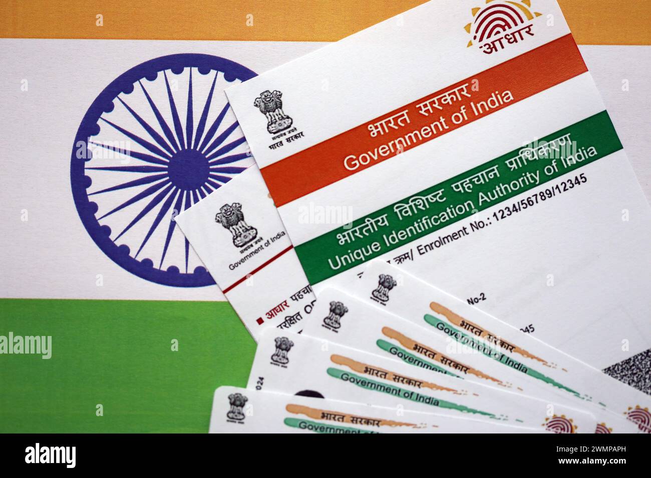 Indian Aadhaar card from Unique Identification Authority of India on ...