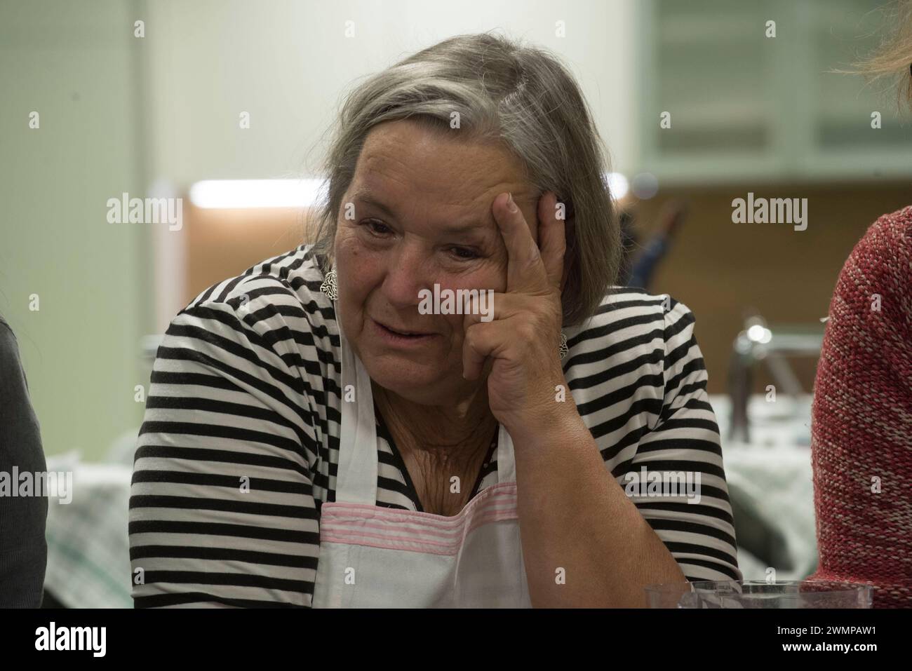 senior woman on her own, solitude and loneliness among old women ...