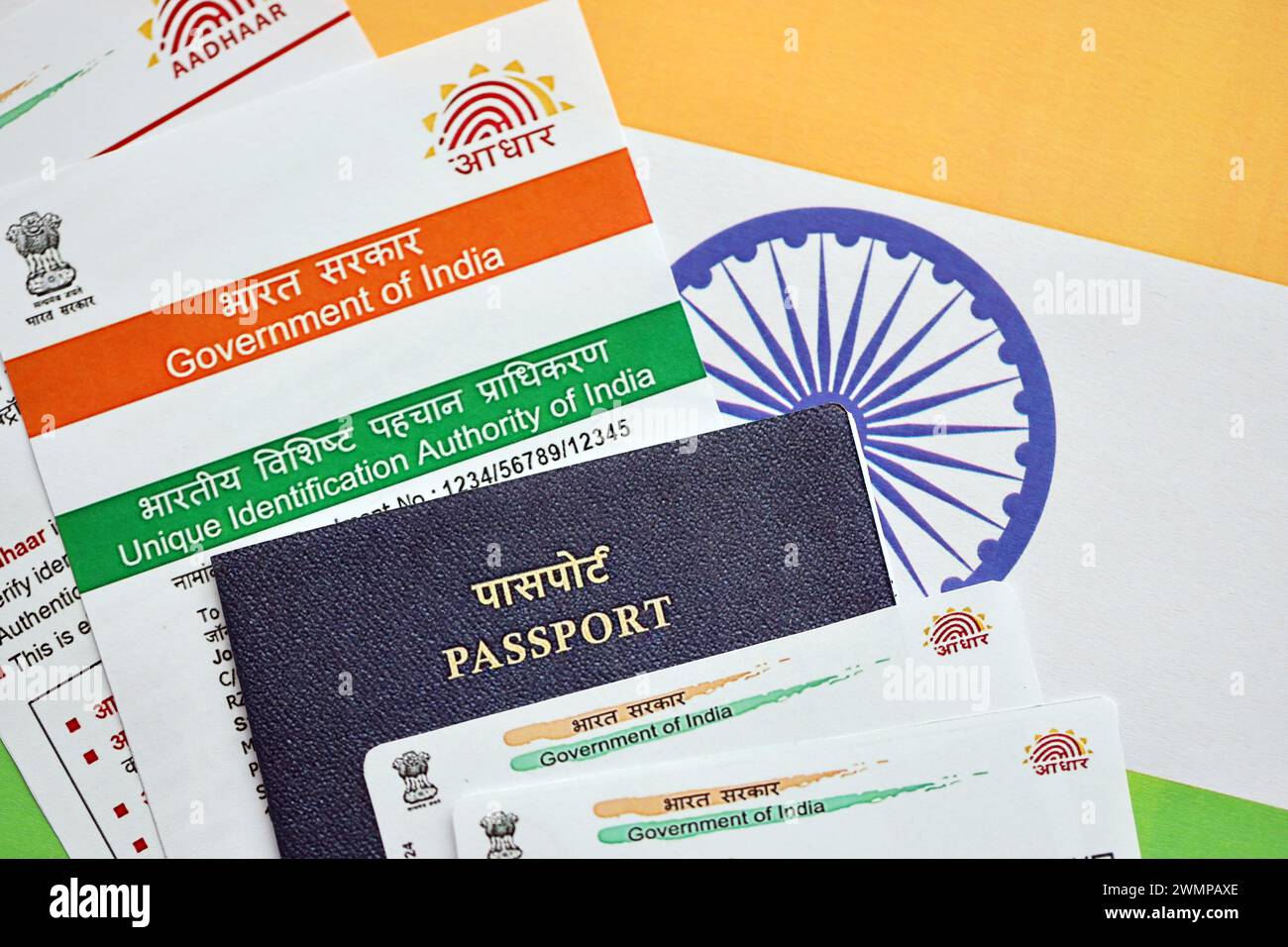 Indian Aadhaar card from Unique Identification Authority of India and ...