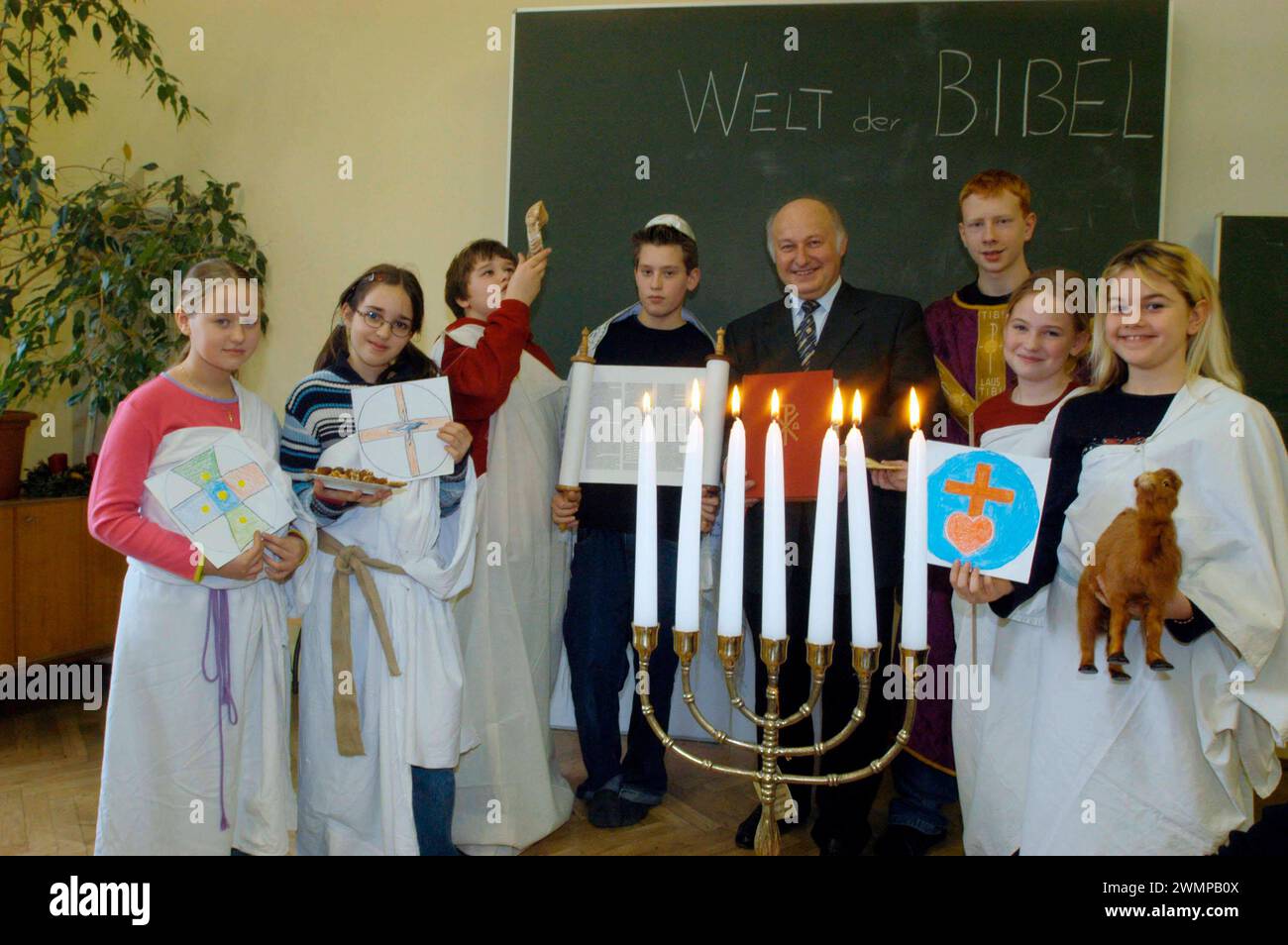 a hanukkah menorah or a hanukkiah, a nine branched candelabrum hanukkah ...