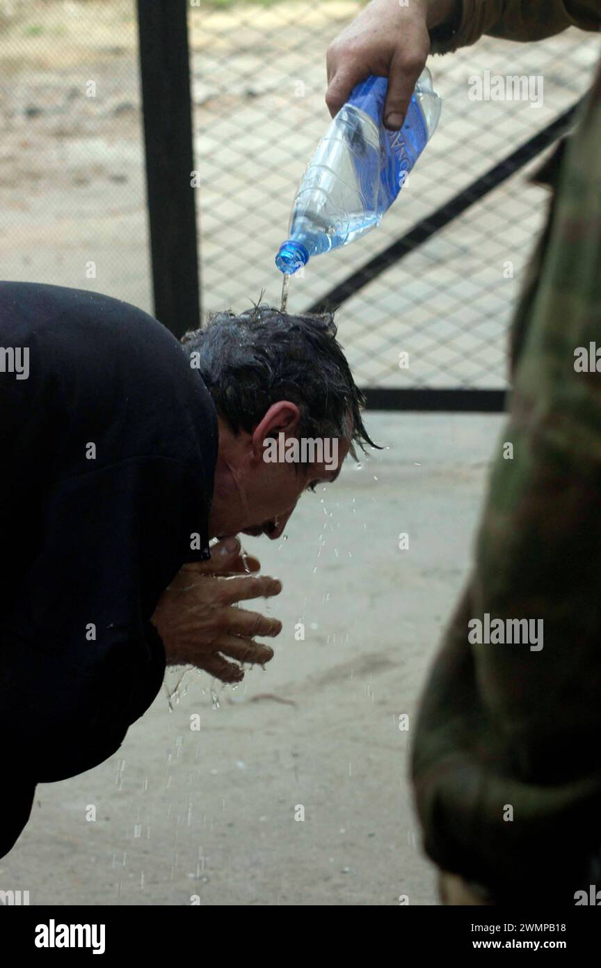 person washing its her with water, cleaning and body hygiene person ...