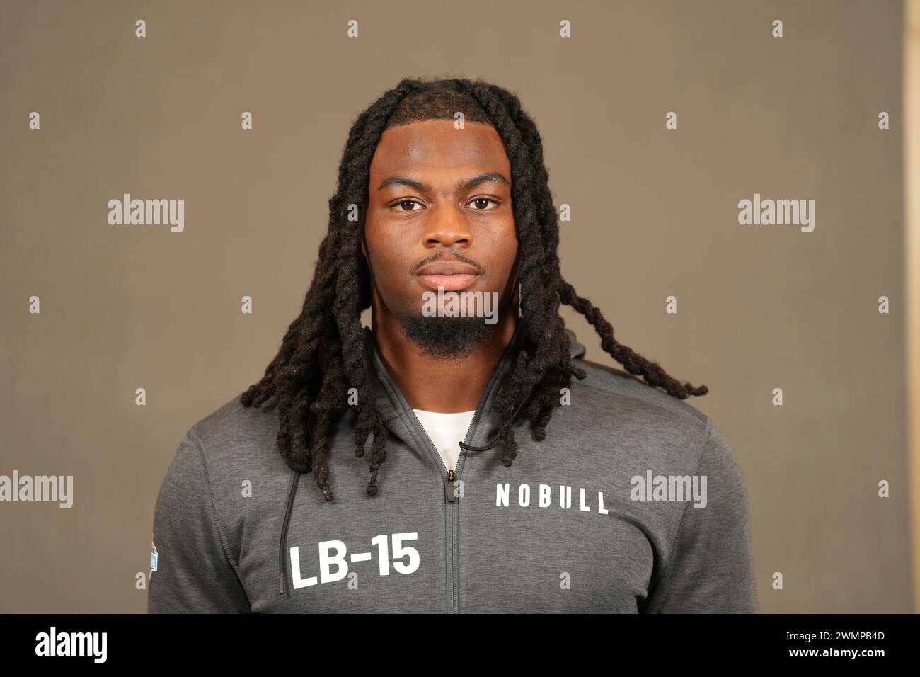 Missouri linebacker Ty'Ron Hopper poses for a portrait at the NFL ...