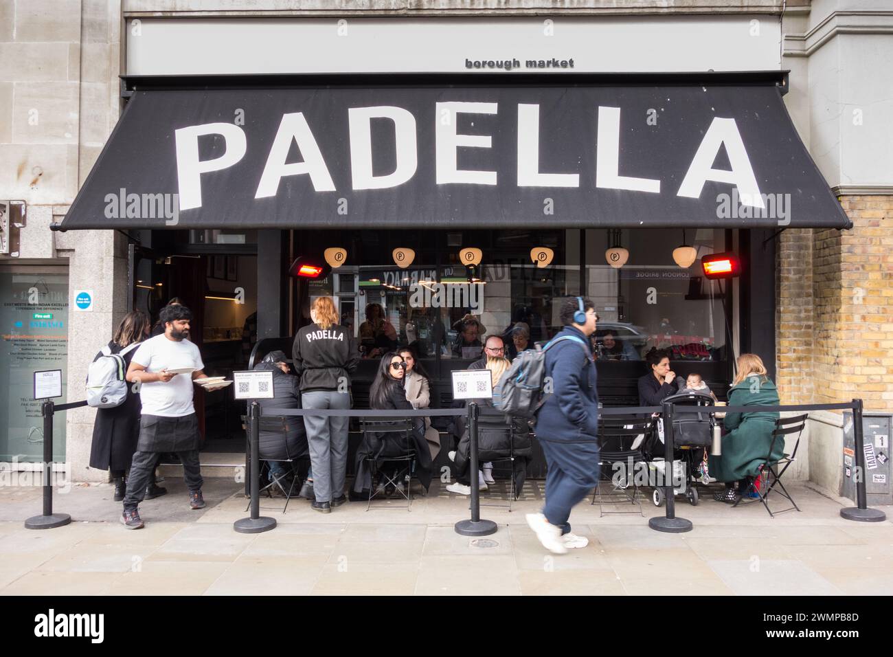 People eating outside Tim Siadatan's and Jordan Freida's Padella ...