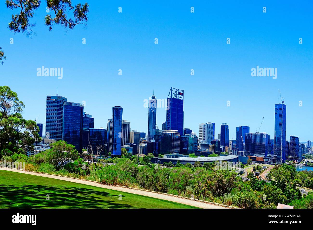 Perth Australia Skyline Western Australia Capital Southwest Coast Swan ...