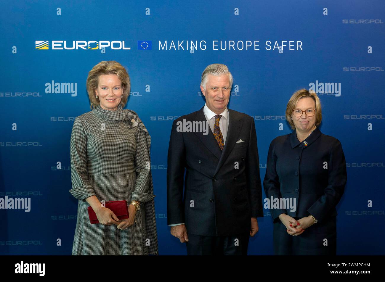 The Hague, Niederlande. 27th Feb, 2024. King Filip and Queen Mathilde ...