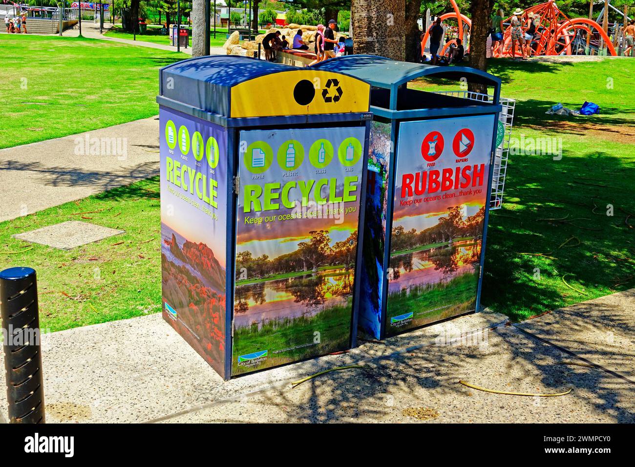 Trash and Recycling Containers Busselton Australia Western Australia ...