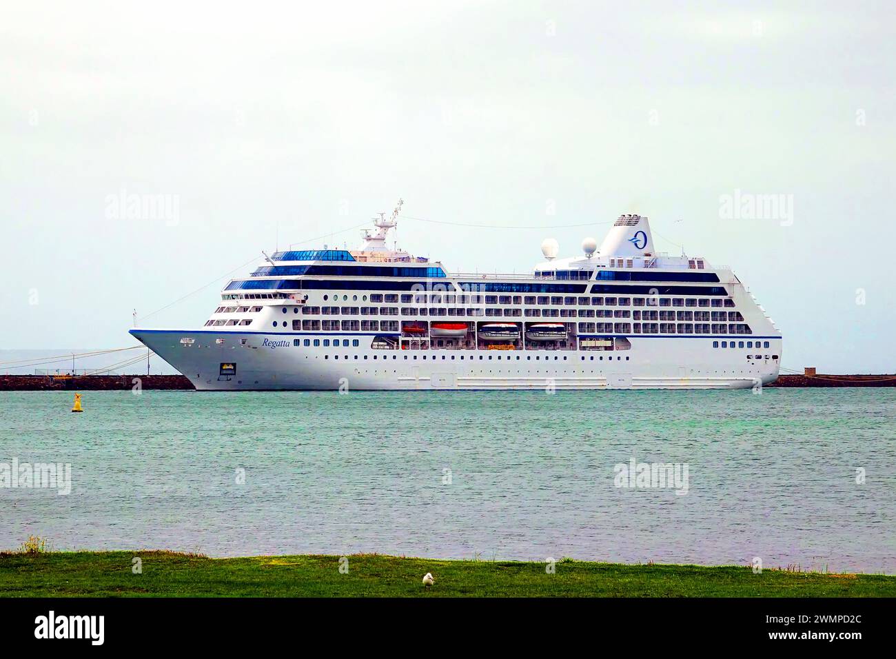 Oceania Regatta Cruise Ship Harbour Portland Australia Victoria Indian ...