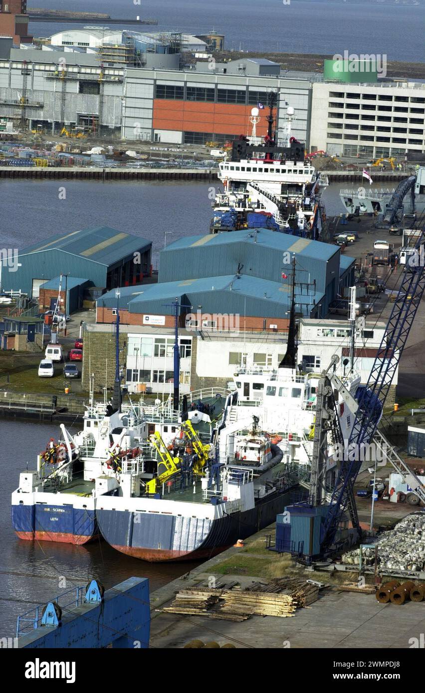 Scotland's busiest port, The Port of Leith, Edinburgh Stock Photo - Alamy