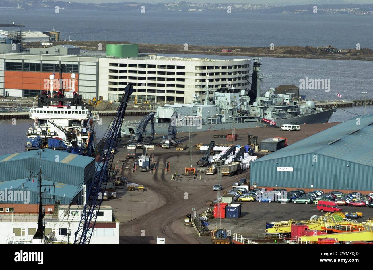 Scotland's busiest port, The Port of Leith, Edinburgh. The new liner ...