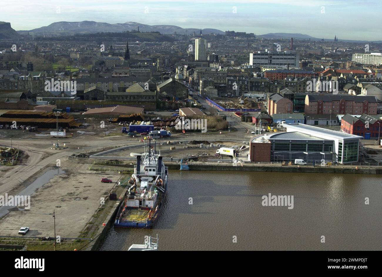 Scotland's busiest port, The Port of Leith, Edinburgh.The city of ...