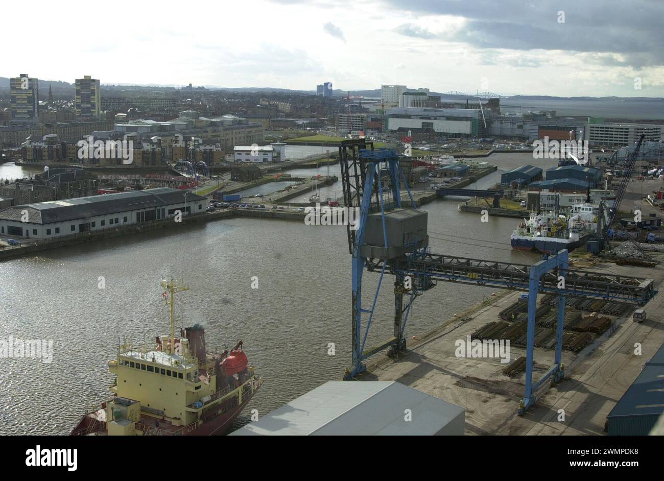 Scotland's busiest port, The Port of Leith, Edinburgh Stock Photo - Alamy