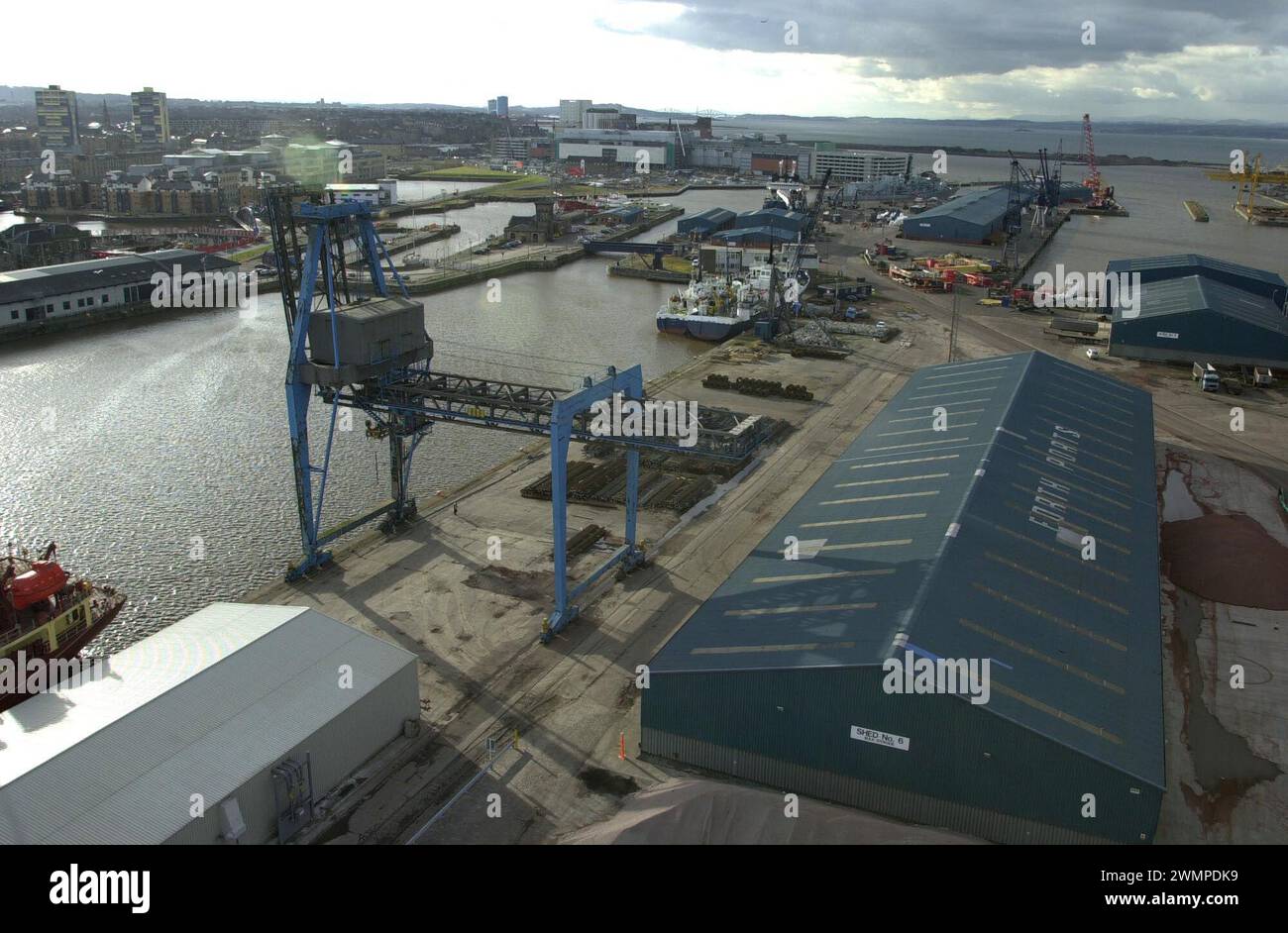 Scotland's busiest port, The Port of Leith, Edinburgh Stock Photo - Alamy