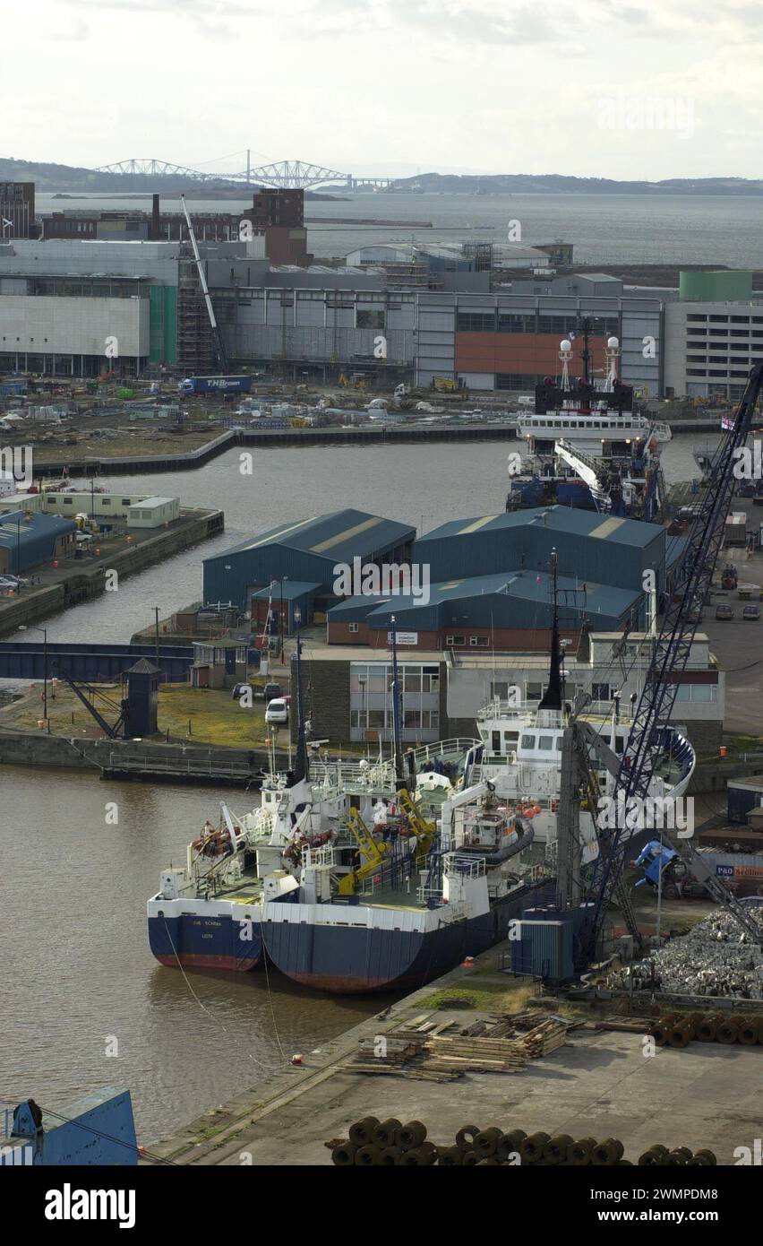Scotland's busiest port, The Port of Leith, Edinburgh Stock Photo - Alamy