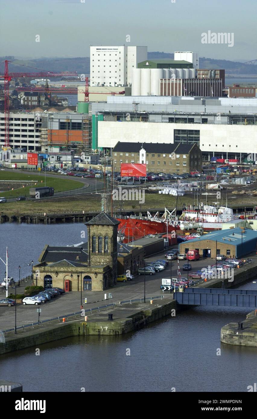 Scotland's busiest port, The Port of Leith, Edinburgh. The new liner ...