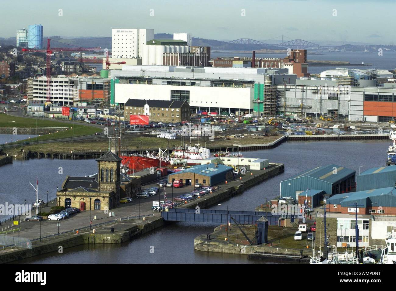 Scotland's busiest port, The Port of Leith, Edinburgh. The new liner ...