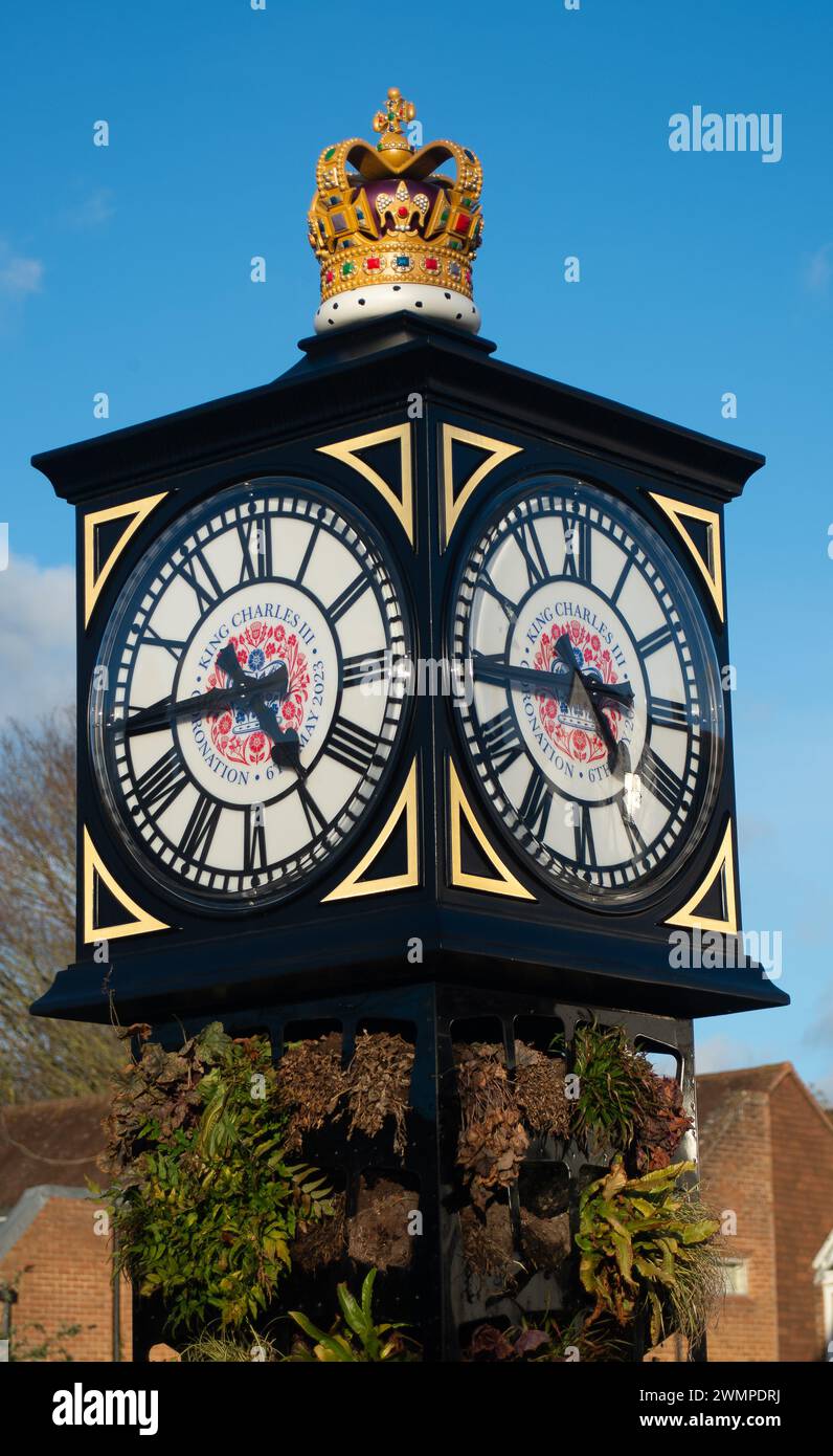 Old Amersham, UK. 26th February, 2024. A special living plant clock ...
