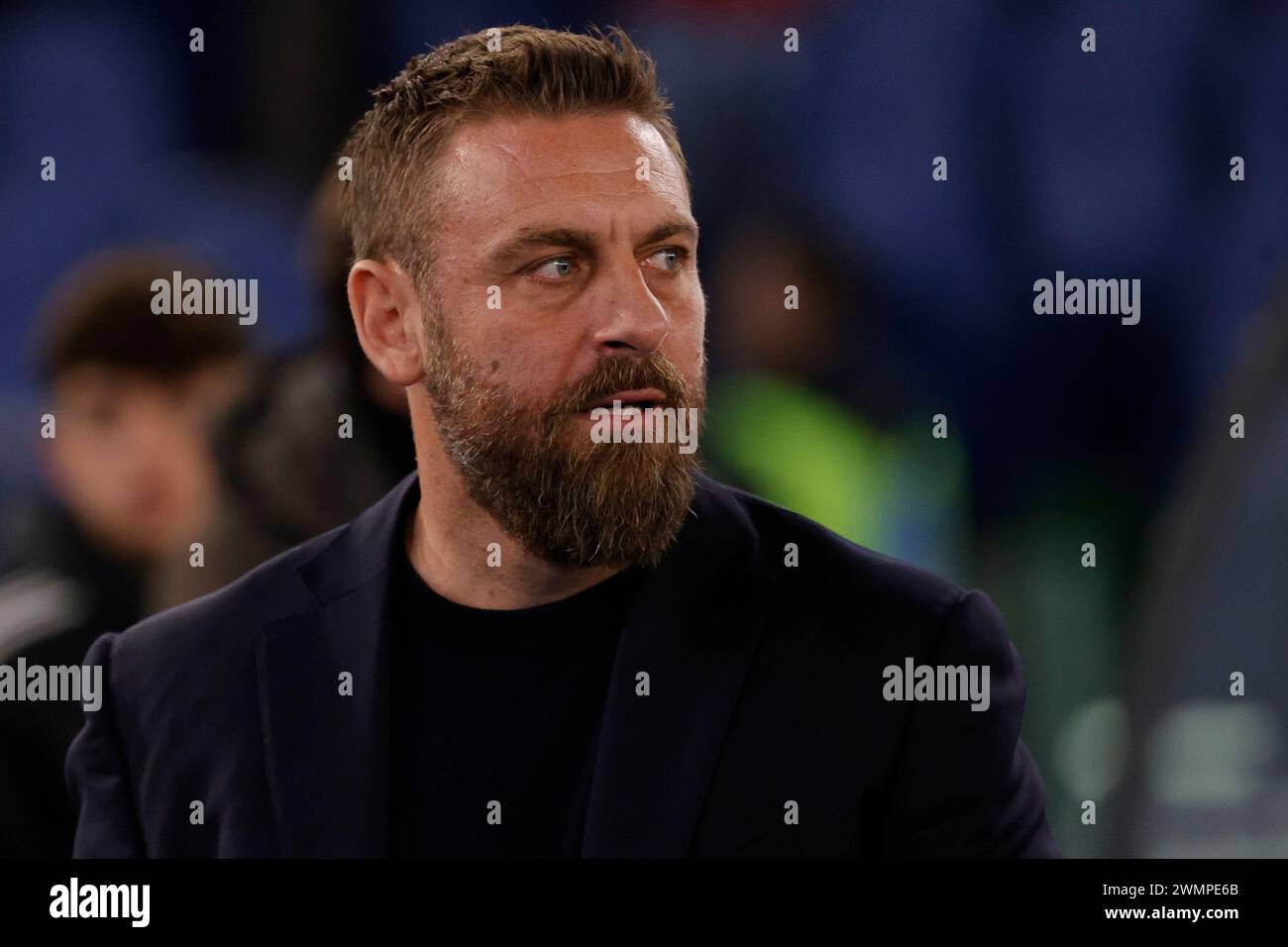 Daniele De Rossi coach of Roma during Serie A soccer match AS Roma ...