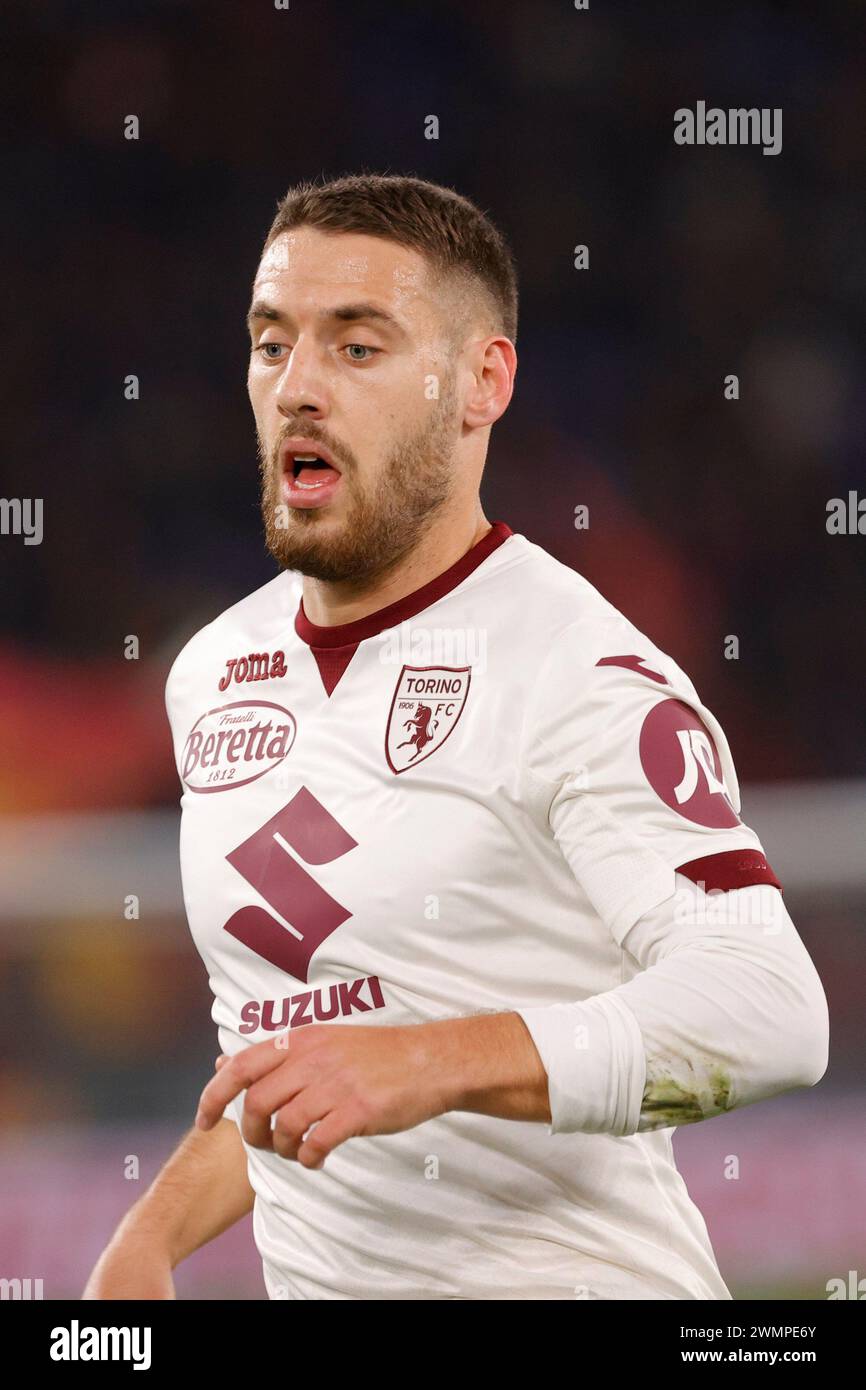 Nikola Vlasic of Torino looks on during Serie A soccer match AS Roma ...