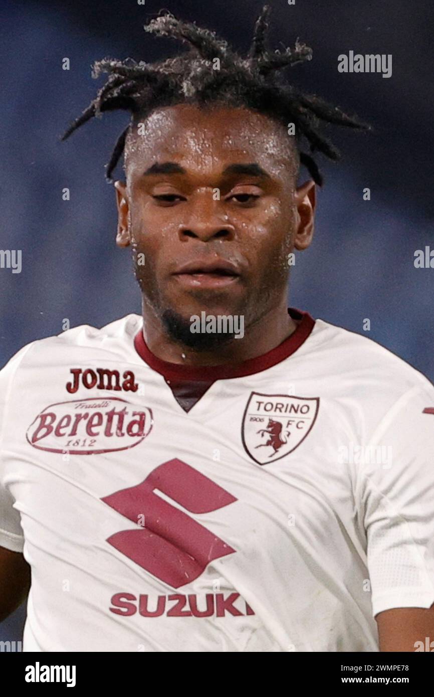 Duvan Zapata of Torino looks on during Serie A soccer match AS Roma ...